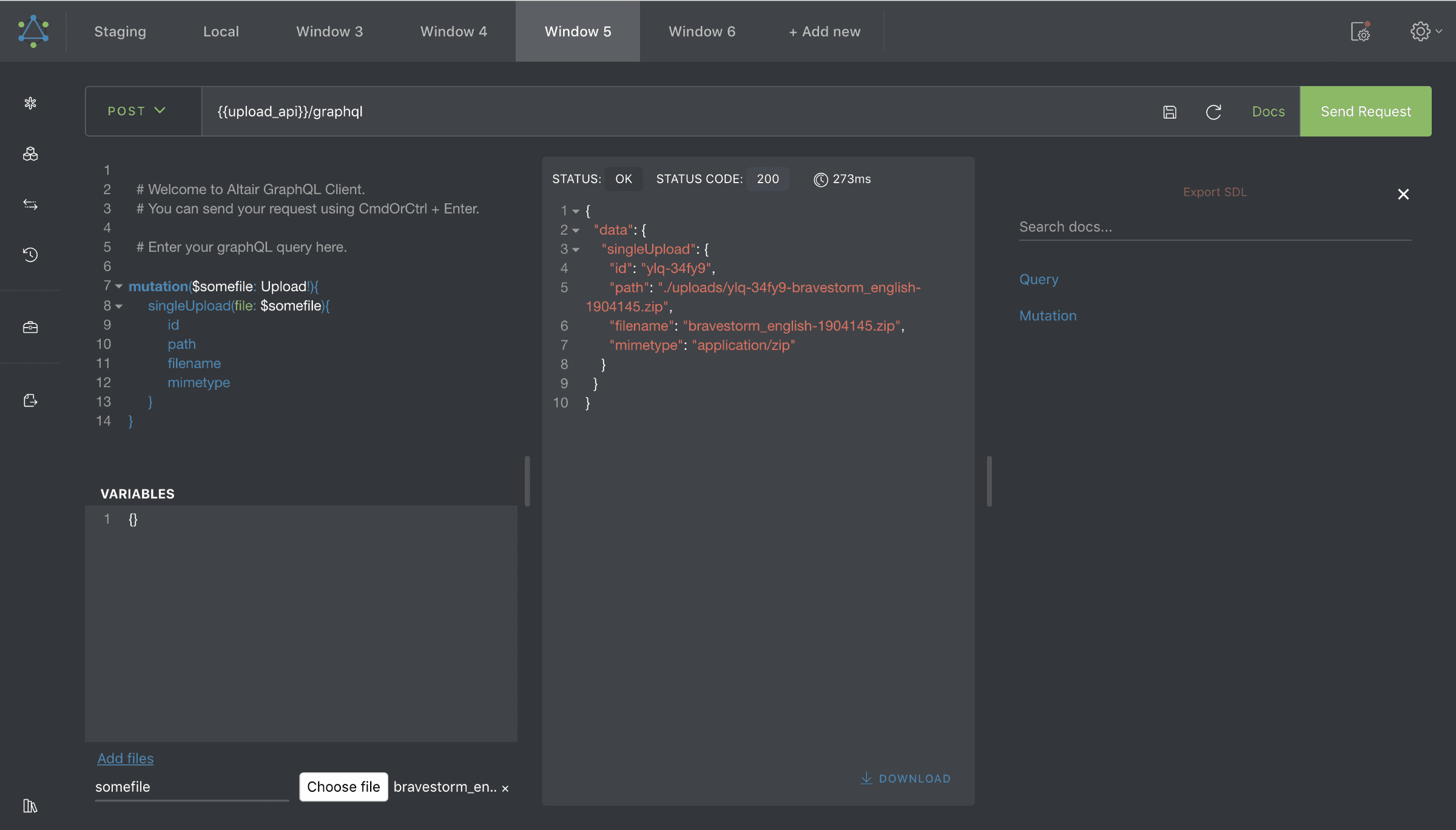 Working With File Uploads Using Altair Graphql · Xkojidev